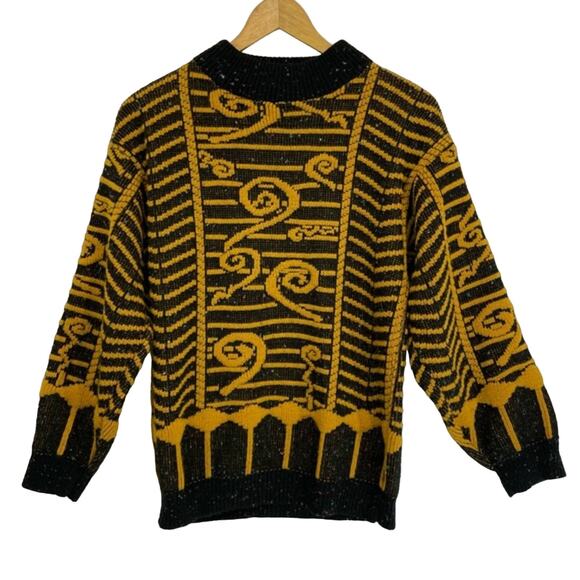Vintage | Sweaters | Vintage Black Gold Sweater 989 Great American ...